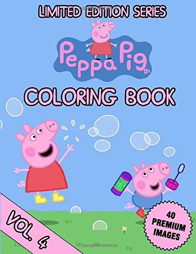 Peppa Pig Coloring Book: Great Activity Coloring Book For Kids, Girls ...