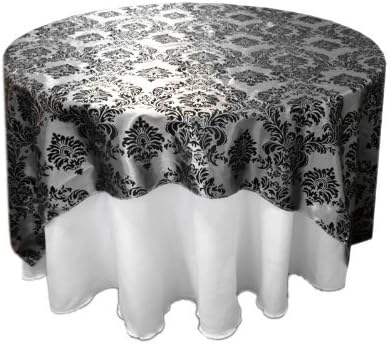 Amazon.com: ArtOFabric 56"x56" Damask Flocking Table Overlays Party ...