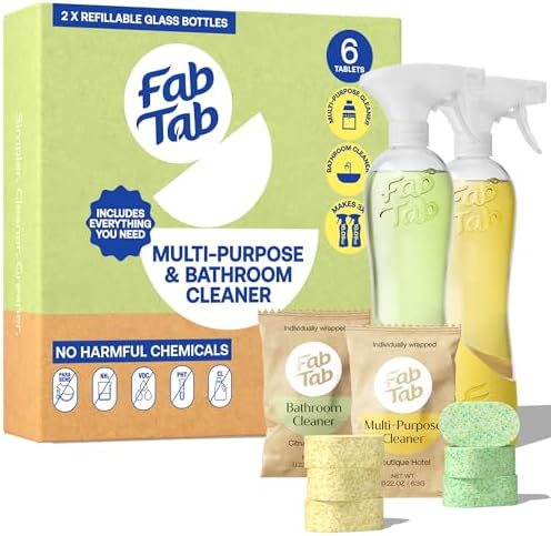 Amazon.com: Fab Tab Multi-Surface Cleaner Starter Kit - Natural ...