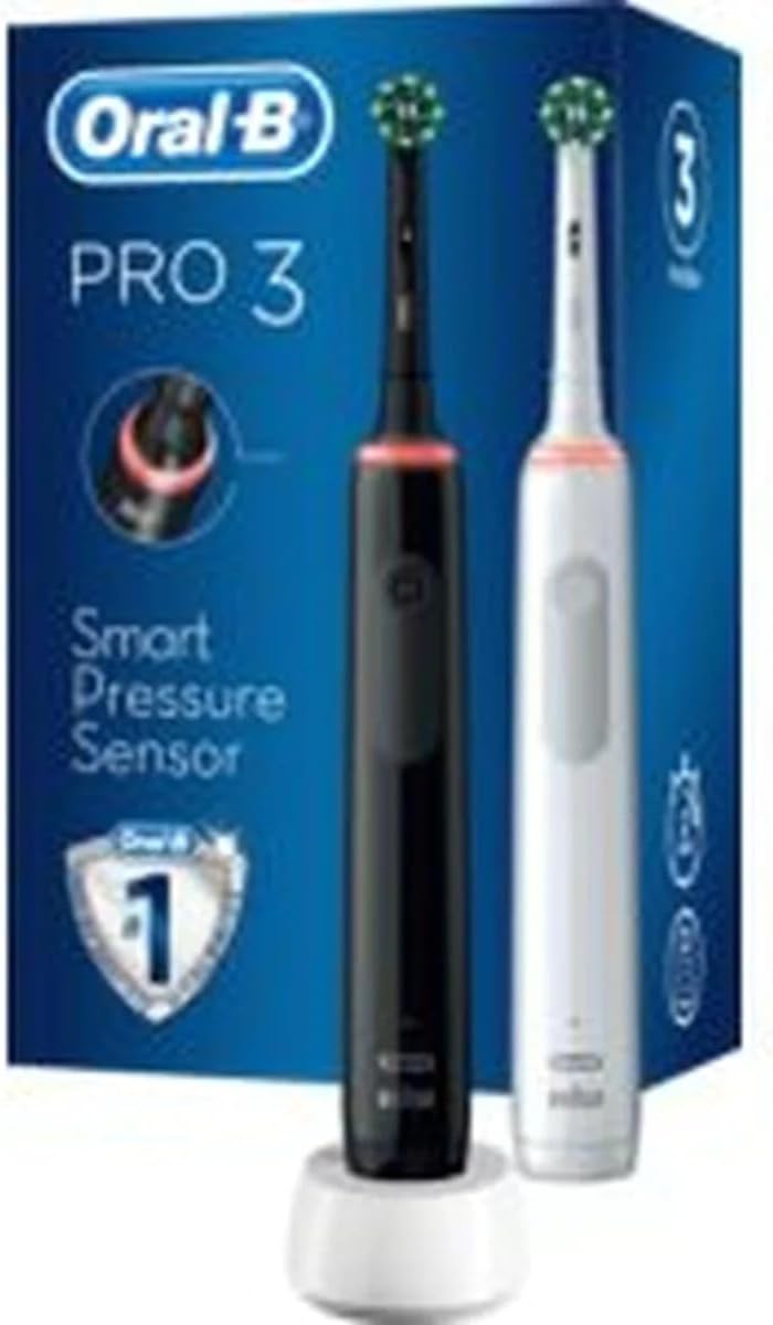 Oral-B Pro 3 3900 electric toothbrush/electric toothbrush, double pack ...