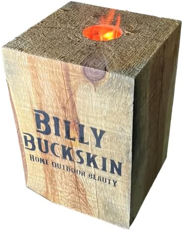 Amazon.com : 1 Log Fire Wood Log, Swedish Torch Fire Log w/Fatwood Fire ...