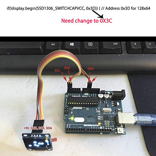 Oled Screen 0.96 Inch OLED Display Module SSD1306 Pinout Diagram (Type ...