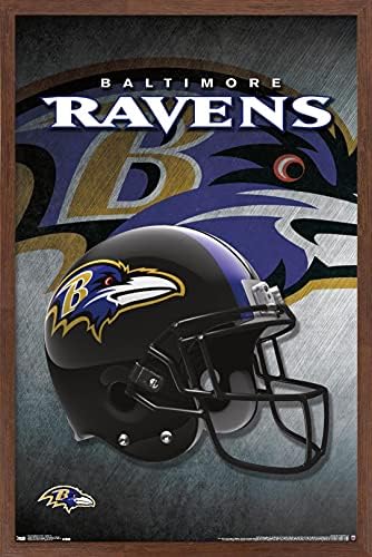 Amazon.com: Trends International NFL Baltimore Ravens - Neon Helmet 23 ...