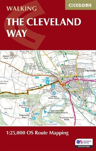 Buy The Cleveland Way Map Booklet: 1:25,000 OS Route Mapping Book ...