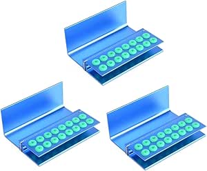 Amazon.com: VIBURISH 3Pcs Lab Bur Holder Block Aluminum Autoclavable ...