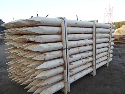 F&G Supplies Round Fence Posts | 1.2m (4ft) x 50mm | 15 Pack | Pressure ...