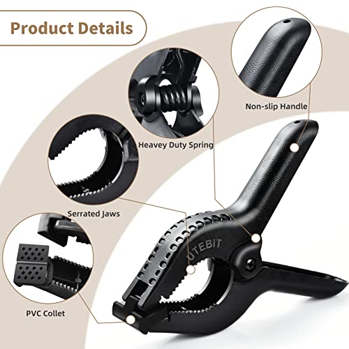 UTEBIT Heavy Duty Nylon Spring Clamps 6-Piece, 6-inch, Extra Strength ...