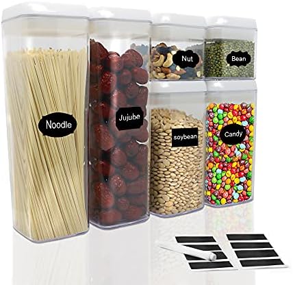FurnitureXtra Stackable Kitchen Food Storage for Cupboards and Pantries ...