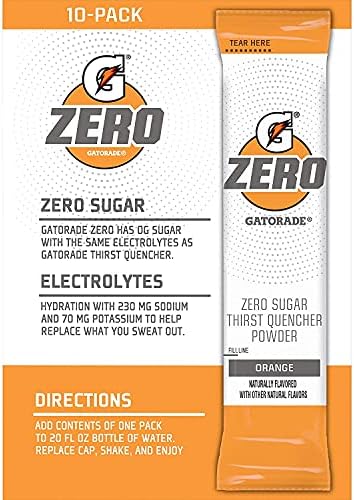 Amazon.com : Gatorade G Zero Powder, Fruit Punch Variety Pack, 0.10oz ...