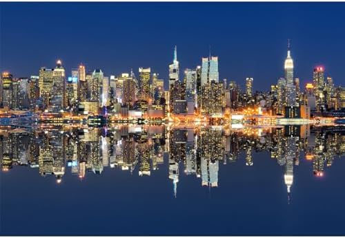 Amazon.com : New York City Backdrop American City Manhattan Night Scene ...