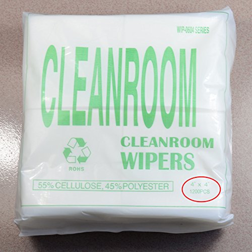 Buy Generic 1200PCS 4"x4" Cleanroom Wiper Dustless Cloth IC PCB Fiber ...