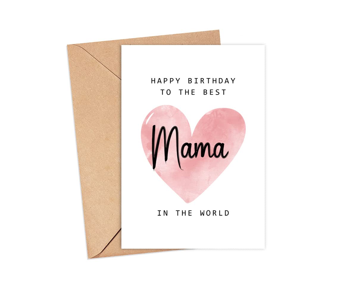Amazon.com : Happy Birthday To The Best Mama In The World Card - Mama ...