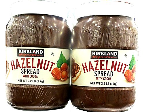 Kirkland Signature Hazelnut Spread with Cocoa, 2 Count, 4.4 Pound in ...