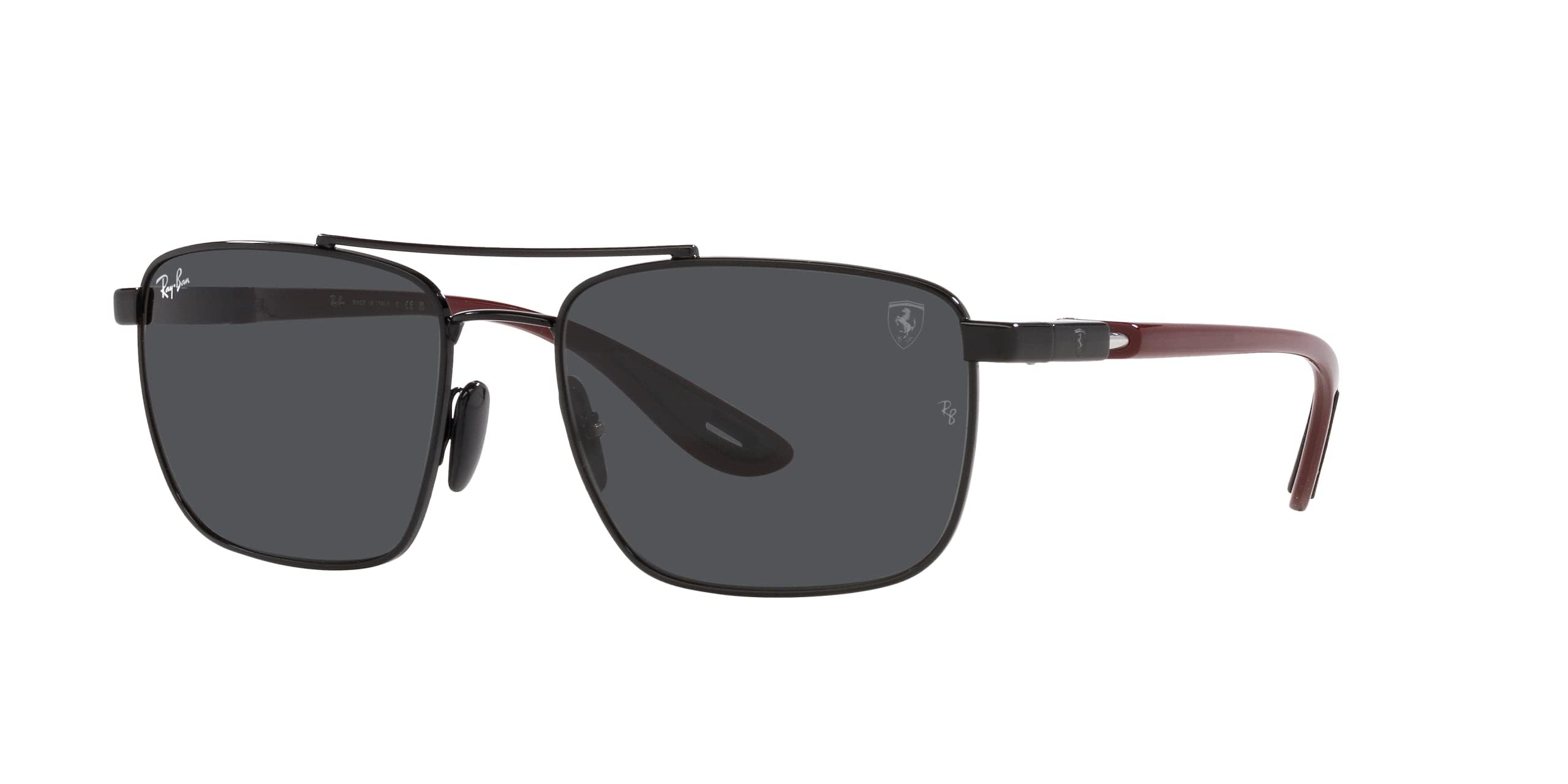 Amazon.com: Ray-Ban RB3715M Scuderia Ferrari Collection Square ...