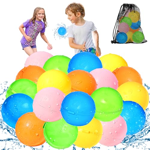 Snapklik.com : SOPPYCID Reusable Water Balloons, Self Sealing ...
