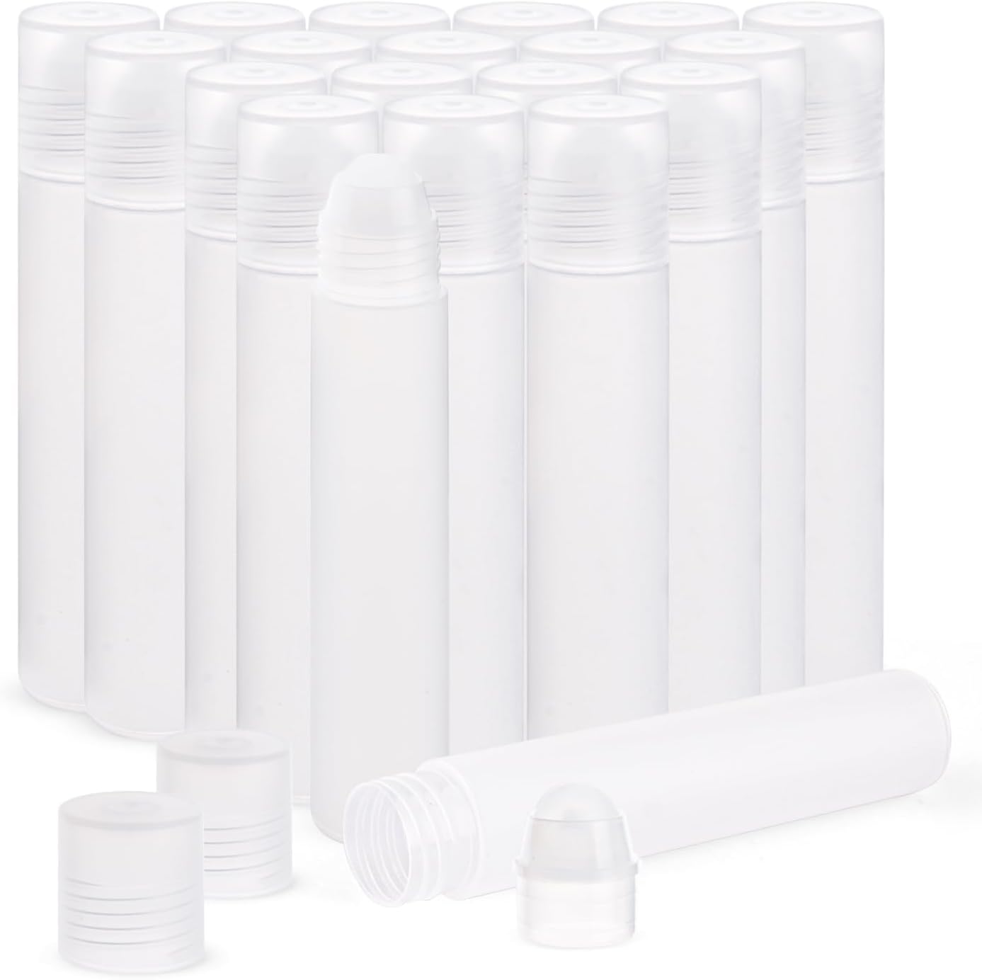 Amazon.com: Cositina 20 Pack 1oz/30ml Plastic Roller Bottle Translucent ...