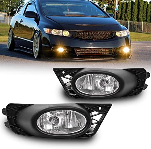 Amazon.com: SPIEGEER Fog Lights Assembly for 2009 2010 2011 Honda Civic ...