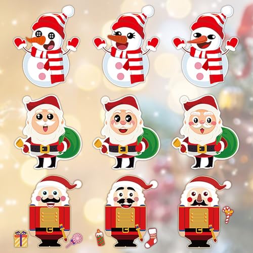 Snapklik.com : Christmas Stickers 48 Sheets, Christmas Face Stickers ...