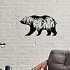 Amazon.com: Resama Metal Bear Wall Art Forest Animal Rustic Art Decor ...