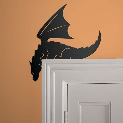 Amazon.com: Cute Dragon Door Frame Topper Metal | Door Frame Corner ...