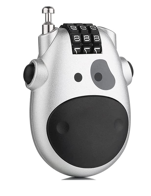 Portable Helmet Lock/Wheel Lock Wire Rope Anti-Theft Lock 3 Digit for ...