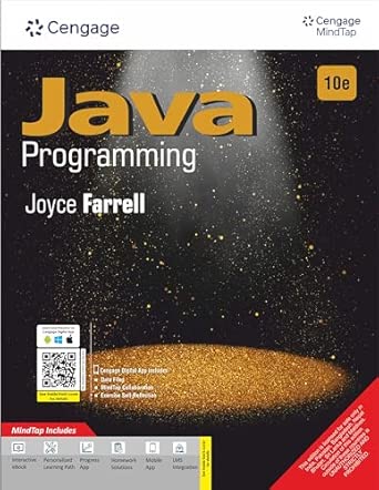 Java Programming with MindTap, 10th Edition : Joyce Farrell: Amazon.in: Books