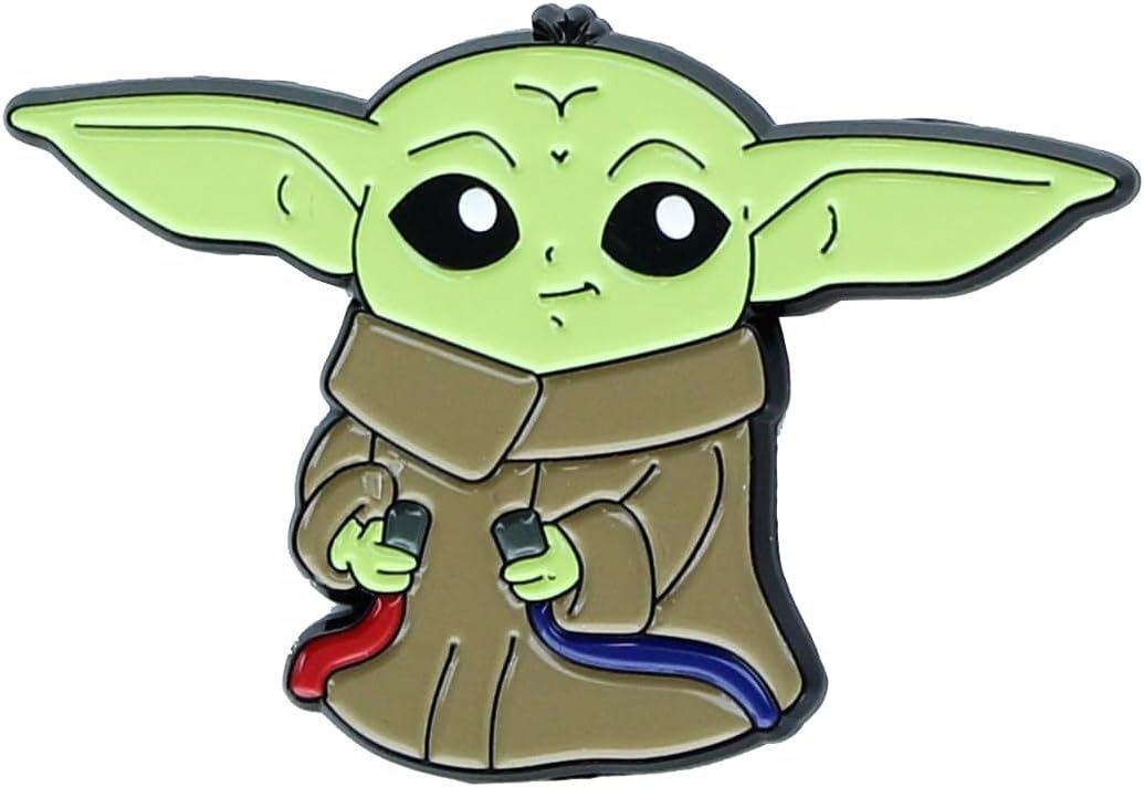 Amazon.com: Star Wars The Mandalorian Grogu With Wires Enamel Collector ...