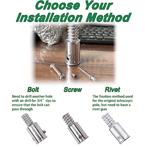 Snapklik.com : Threaded Tips Replacement For Extension Poles Repairing ...