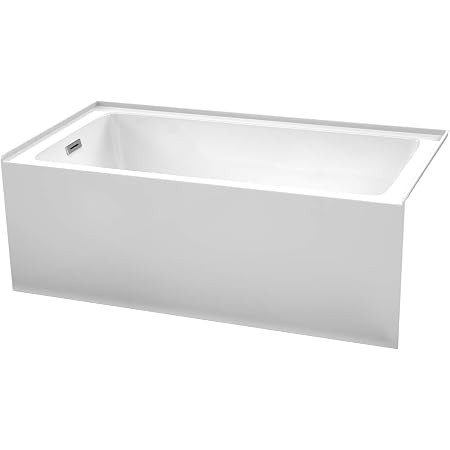 Grayley 60 x 32 Inch Alcove Bathtub in White with Left-Hand Drain and ...