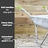 Neo Wheelbarrow Home Garden Cart Galvanised with Pneumatic Tyre (65L ...