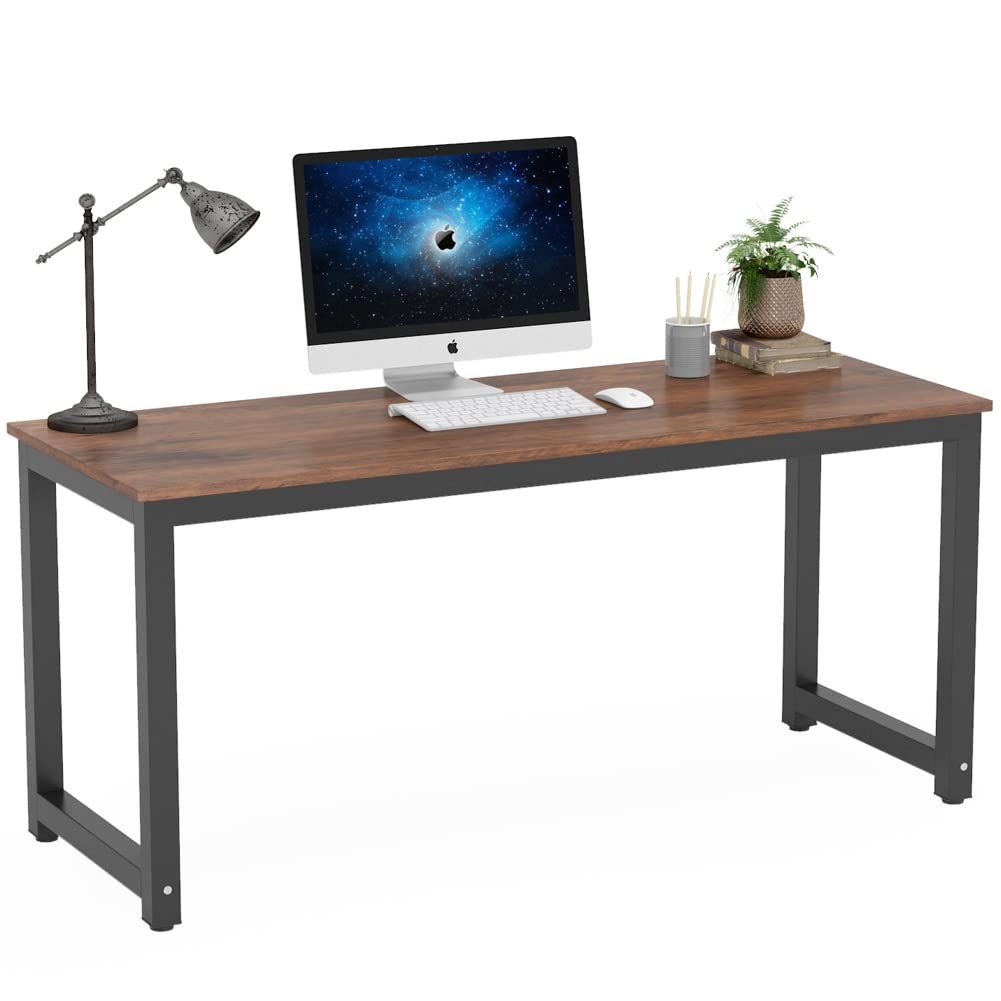 Tribesigns Computer Desk, 63 inch Large Office Desk Computer Table ...