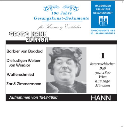 Georg Hann Vol. 1, Historical Recordings from 1943-49 - Amazon.com Music