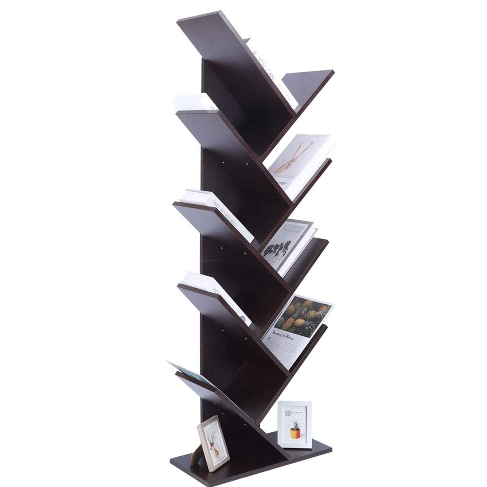 Buy Bookshelf,U-HOOME Bamboo Tree Book shelf Book Rack Display Storage ...