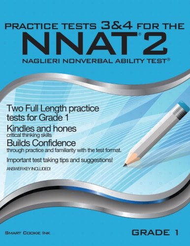 Amazon.com: Practice Tests 3 & 4 for the NNAT2 - Grade 1 (Level B): TWO ...