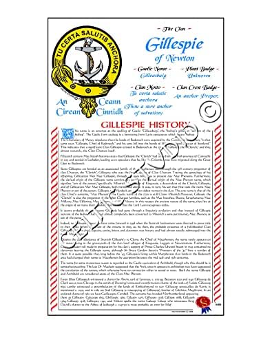 Amazon.com: Gillespie Scottish Clan History : Home & Kitchen