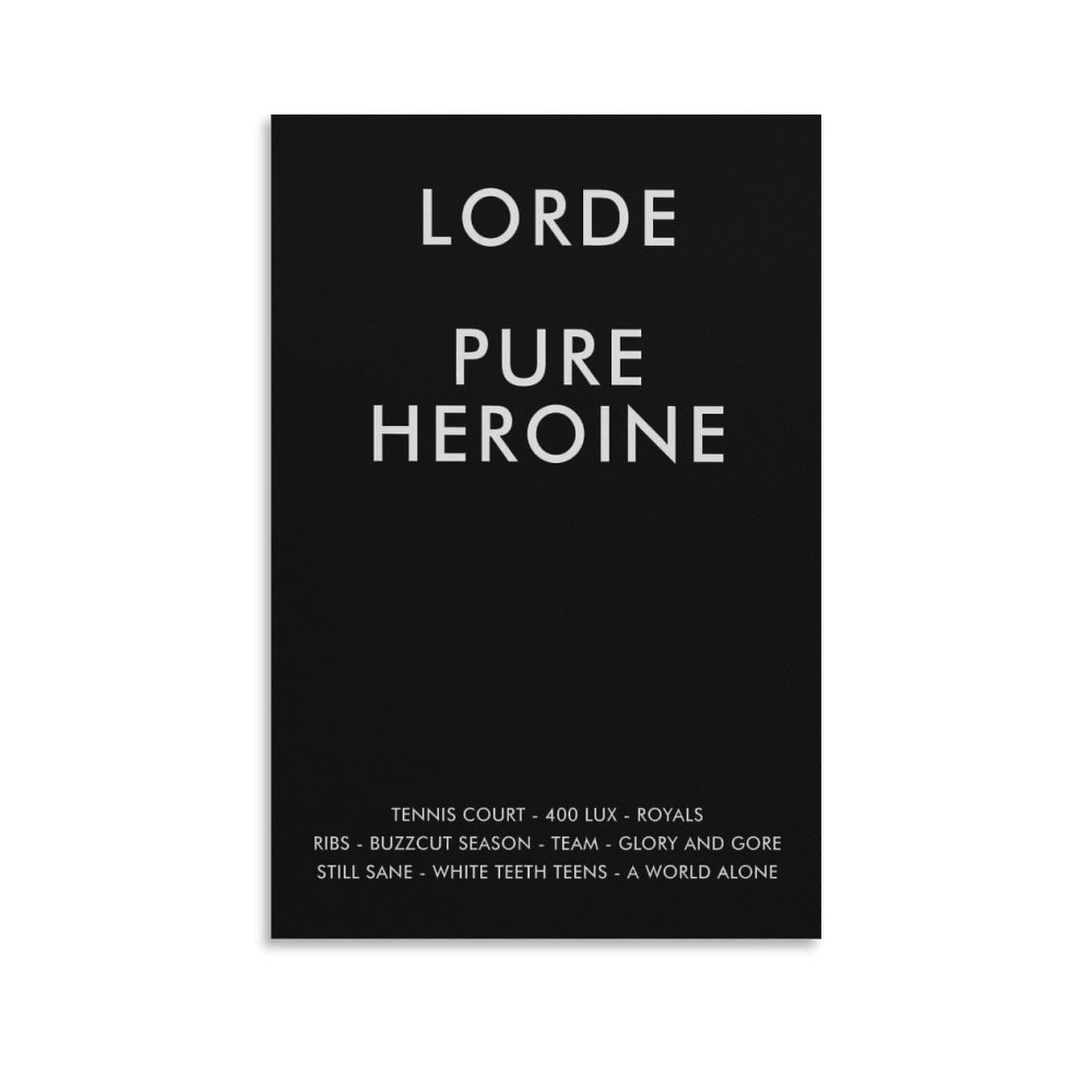 Lorde Pure Heroine Poster