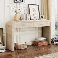 Merax Entryway Console Table with Storage, 2 Drawers Design/Retro Style ...