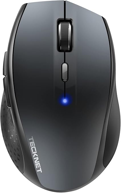 Amazon.com: Bluetooth Wireless Mouse, TECKNET Computer Mouse with 3200 ...