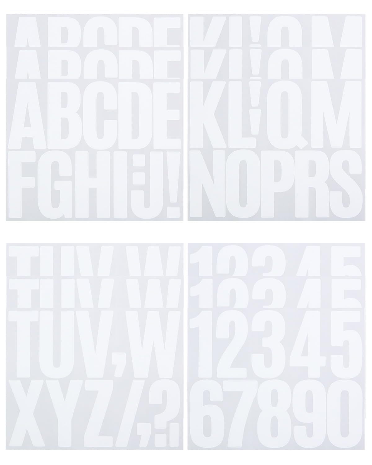 Amazon.com: 3 Inch Letter Stickers, 138 Pieces Self Adhesive Alphabet ...