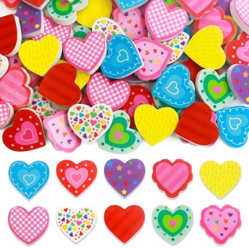 Amazon.com: Ceiba Tree 60Pcs Valentine's Day Erasers Bulk for Kids Mini ...