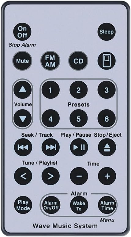 Amazon.com: Universal Replacement Remote Control Fits for Bose Wave Sound Touch Music Radio ...