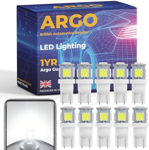 Argo 501 Led Bulbs 5 Smd Xenon White Car Light Bulbs Car Interior ...