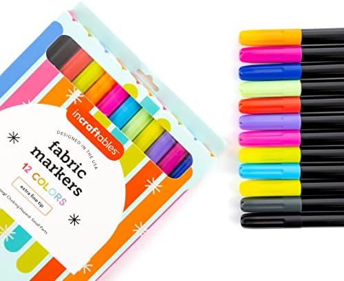 Amazon.com : Zenacolor 20 Fabric Markers Pens Set - Non Toxic Fabric ...