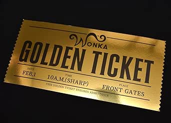 Amazon.co.jp: Charlie and the Chocolate Factory Golden Ticket Willie ...