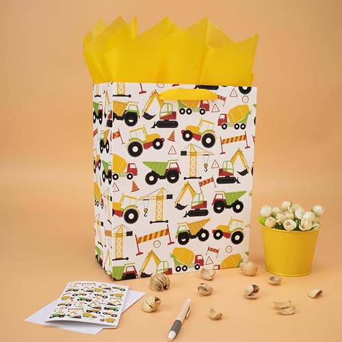 Snapklik.com : 13 Large Vehicle-themed Gift Bags Set