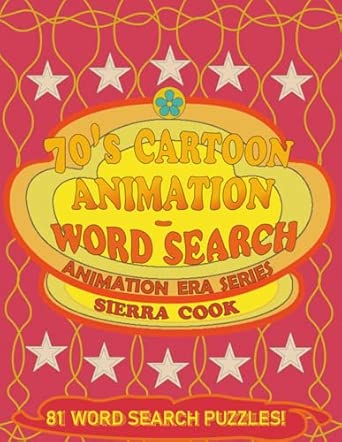 70s Cartoon Animation-Word Search: Animation Era Series: Cook, Sierra ...