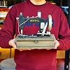 Amazon.com: TRABEATOGA Large Vintage Iron Tin Sewing Machine Model Tin ...