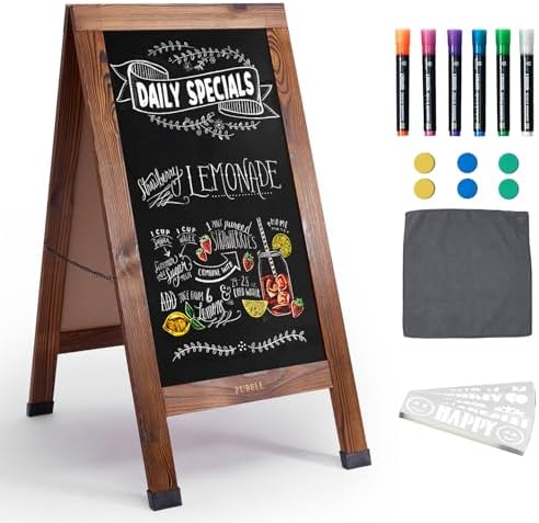 Amazon.com : Large Sandwich A-Frame Chalkboard Sign - 40 x 20 Inches ...
