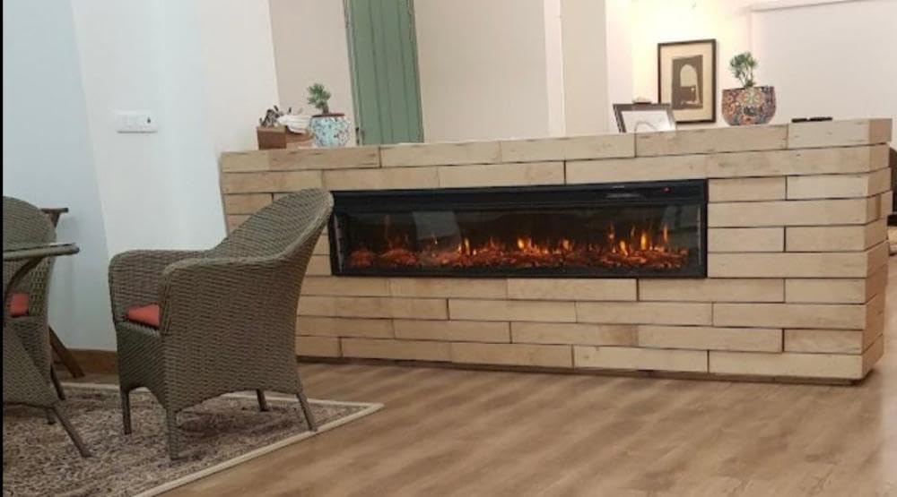 RVA Decorative Electric Fireplace 72 x16 x 6 inches with Remote ...