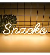 Amazon.com: KANAYA Snacks Led Neon Sign Warm White Dimmable, USB ...